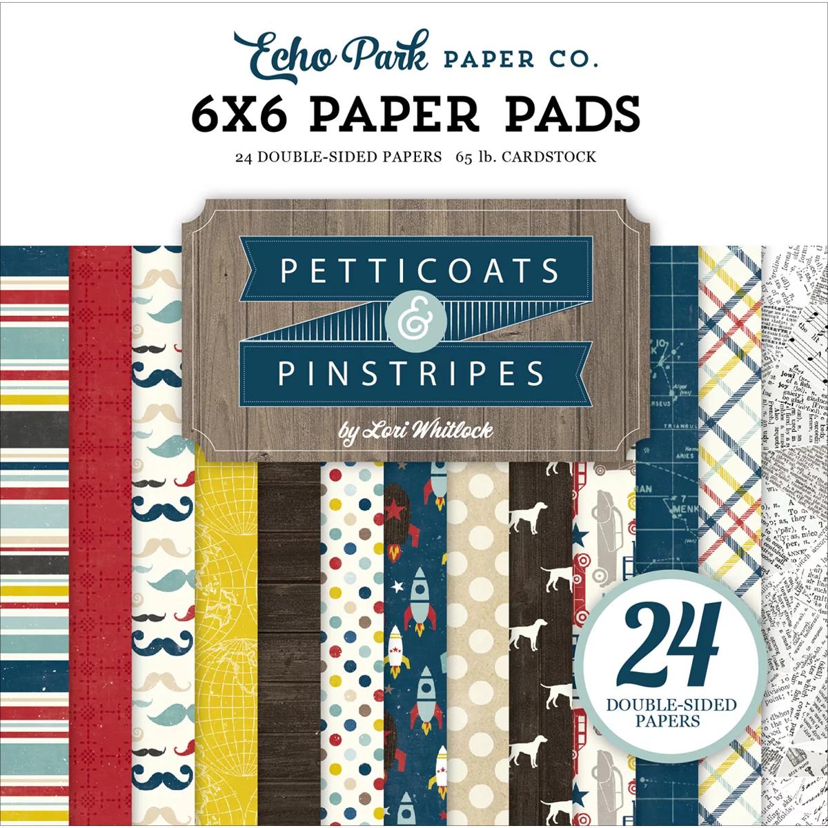 Petticoats & Pinstripes Boy 6x6 Paper Pad – Priceless Scrapbooks