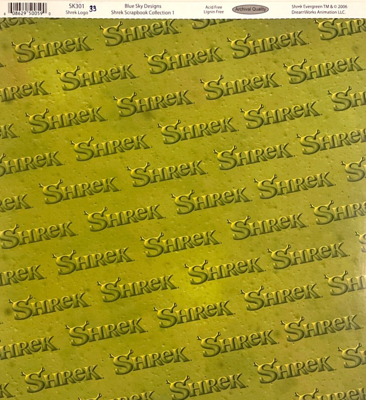 Shrek Scrapbook Paper Collection – Priceless Scrapbooks