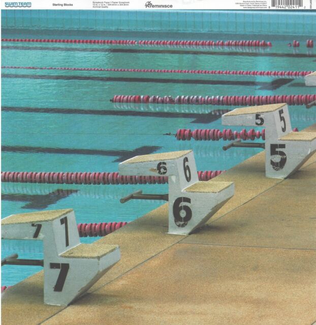 Starting Blocks Swim Paper – Priceless Scrapbooks