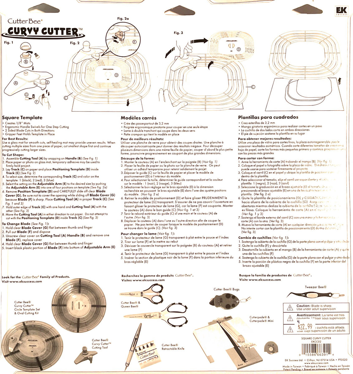 Curvy Cutter Square Template Set – Priceless Scrapbooks