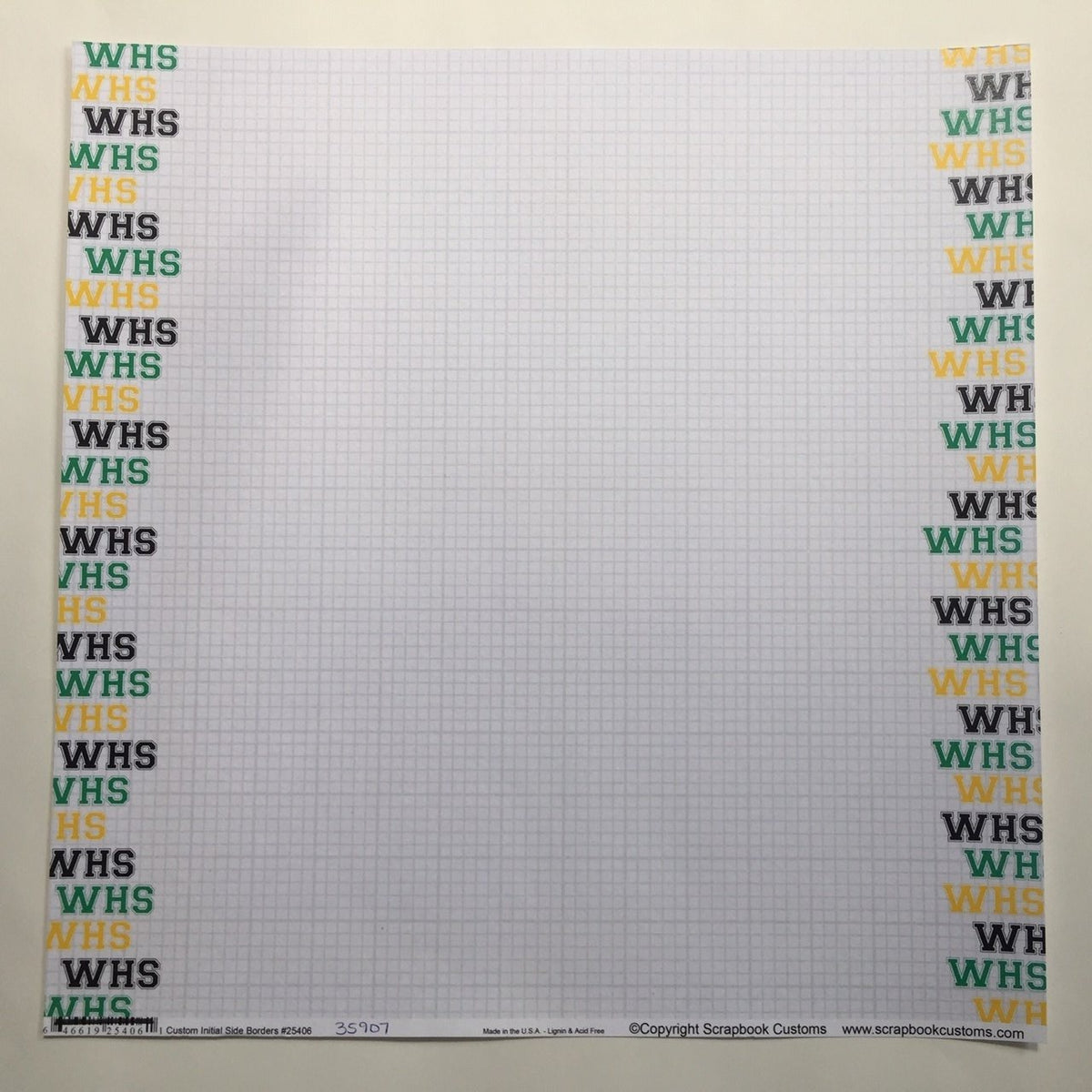 WHS Initial Side Borders – Priceless Scrapbooks