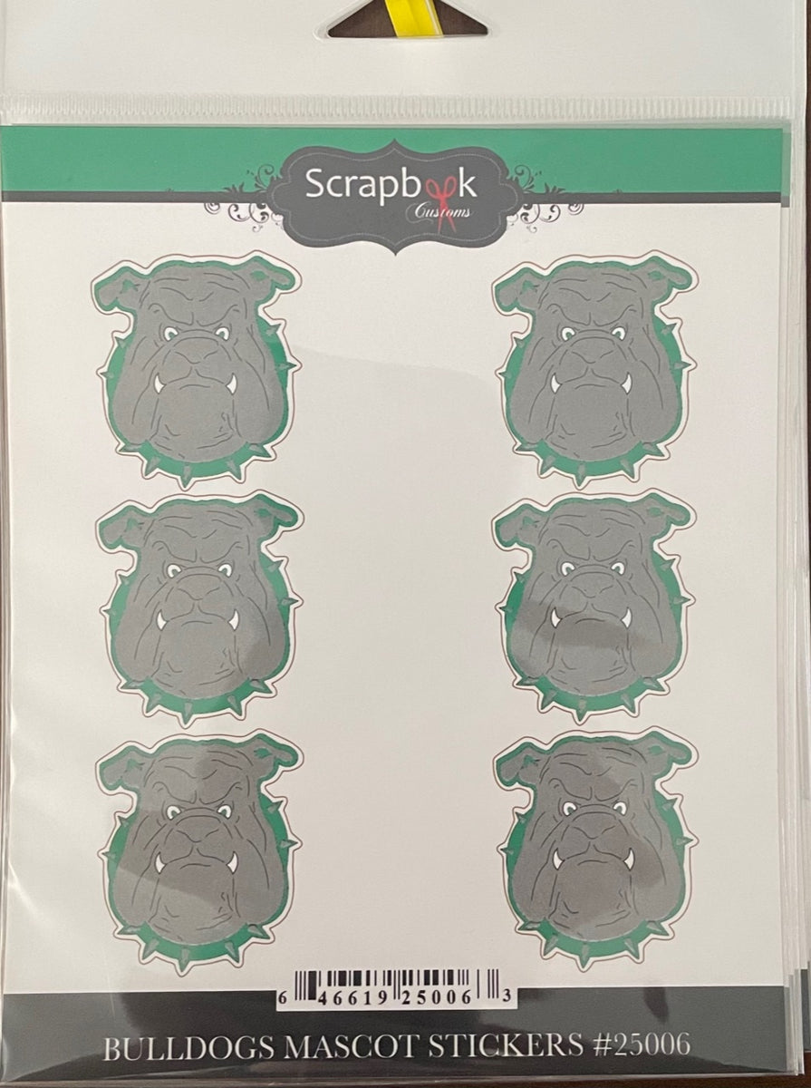 Whitefish Bulldog Mascot Stickers – Priceless Scrapbooks